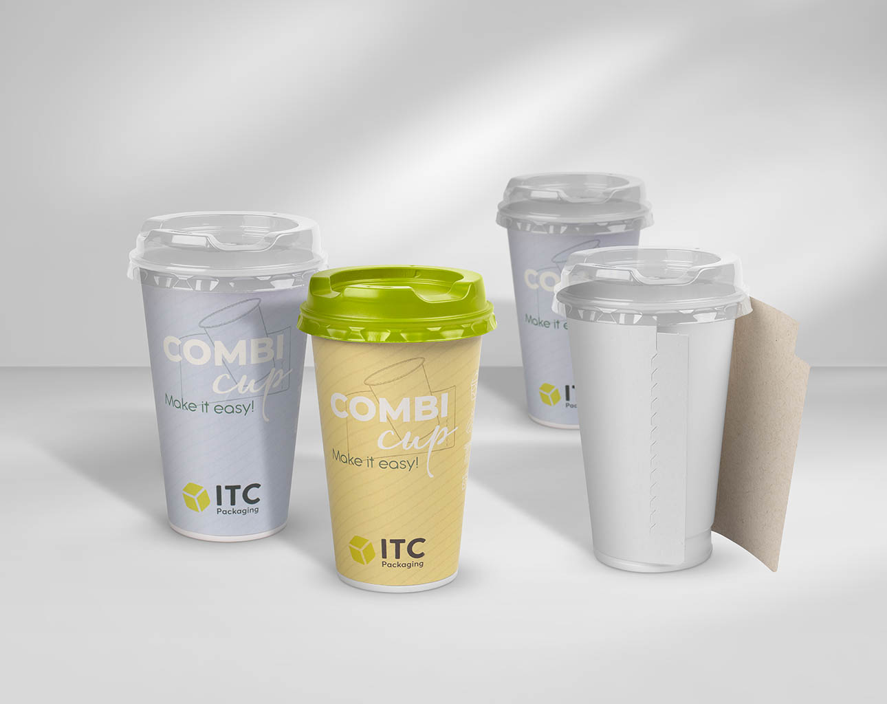 CombiCup Thermoformed cups with cardboard wrap - ITC Packaging